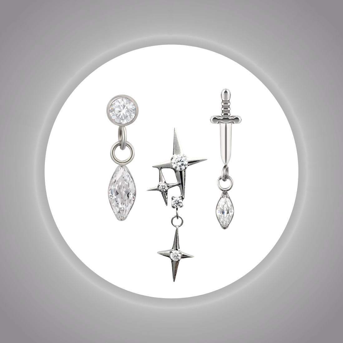 Piercing tops with dangles – Harley Piercing