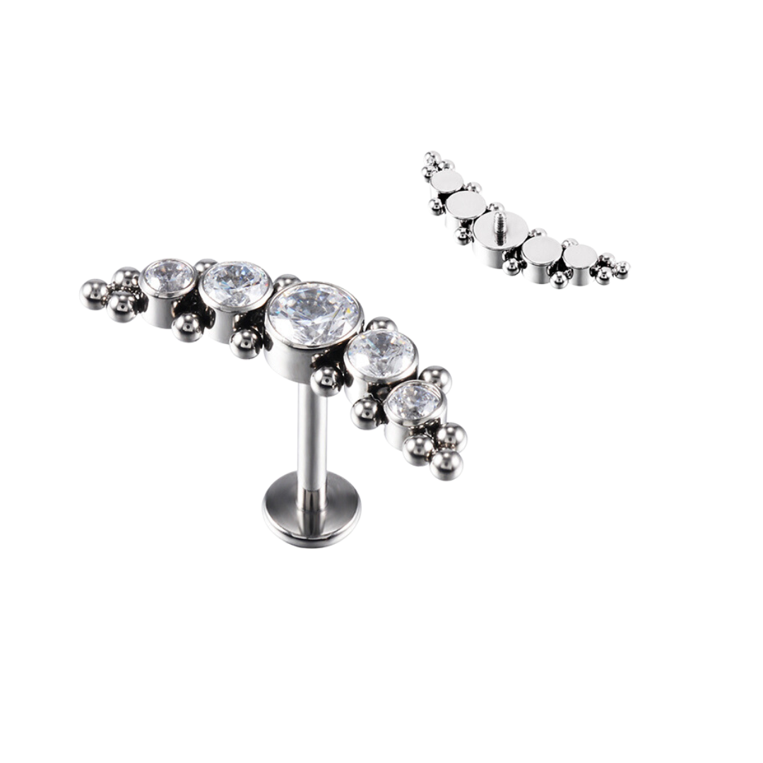 Bead & gem cluster – Harley Piercing